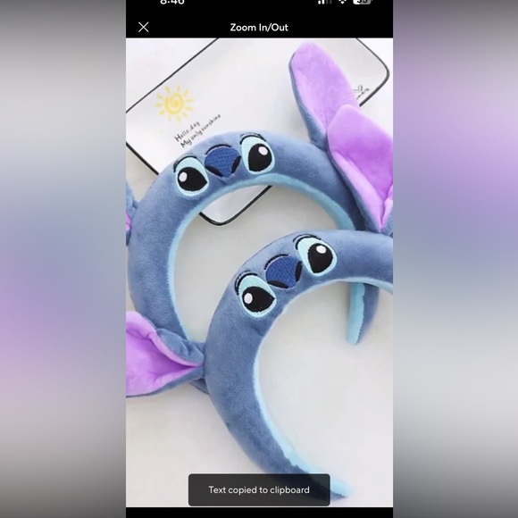 Disney | Accessories | Disney Stich Headband Cute Cartoon Funny ...
